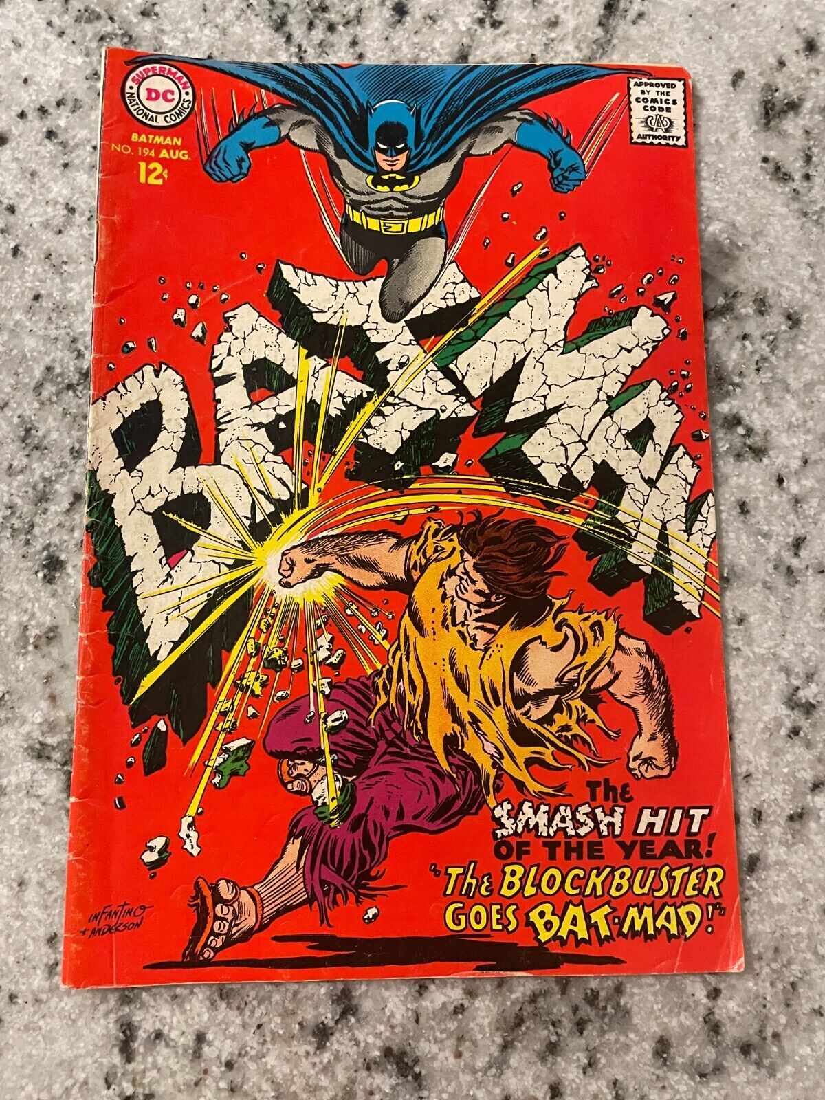 Batman # 194 FN DC Comic Book Robin Joker Gotham Catwoman 1st SA ...