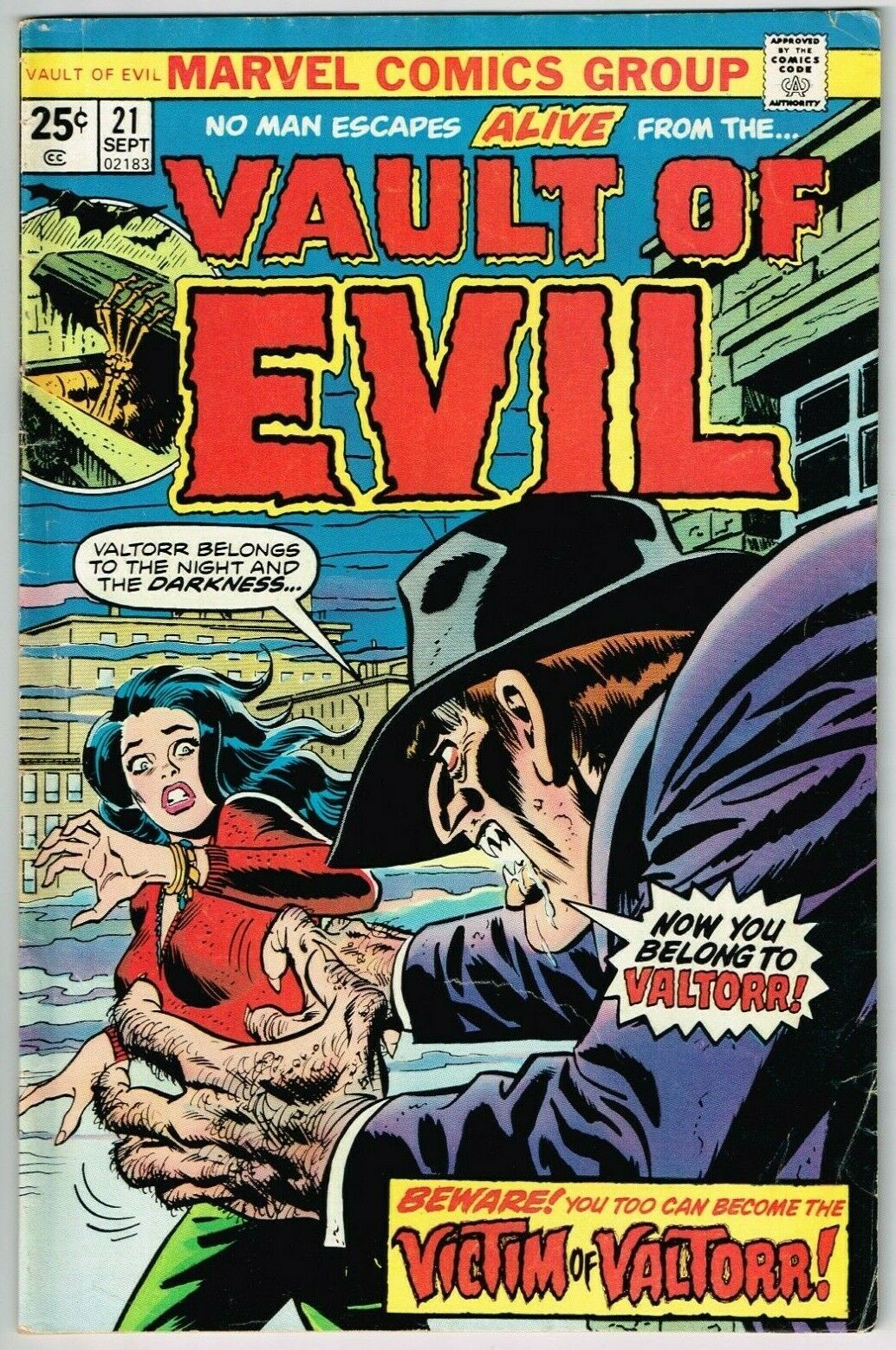 Vault of Evil #21 (1973) - 4.5 VG+ *Marvel Horror/Victim of Vonntor ...