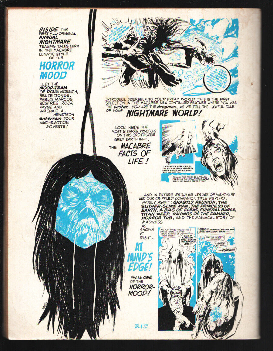 Nightmare Annual #1 1972 -First issue-Bruce Jones art-Spicy Horror ...