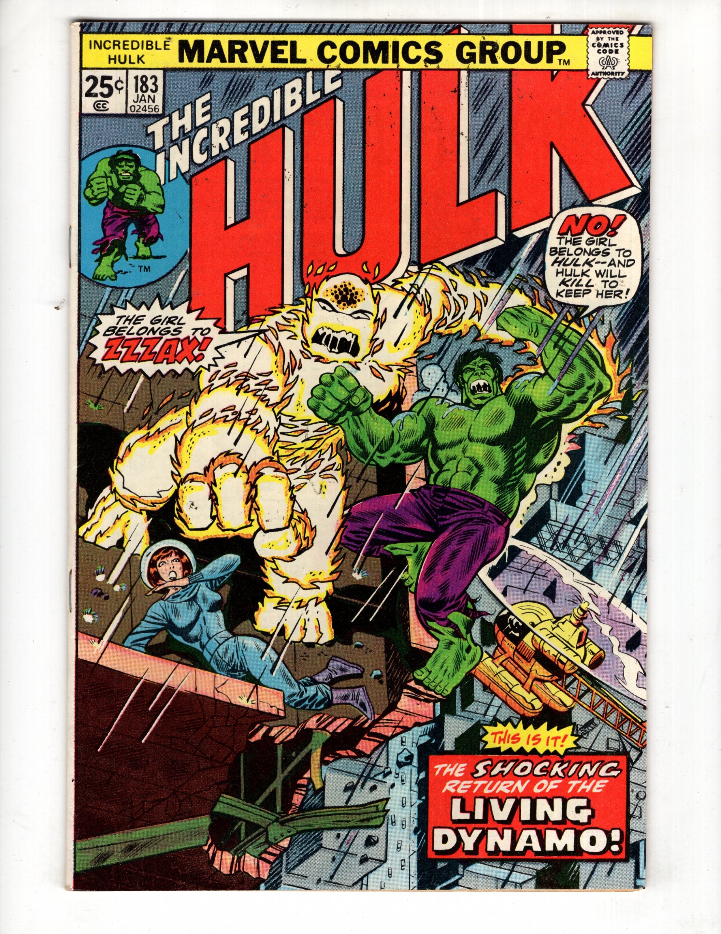 The Incredible Hulk #183 (1975) / ID#025 | Comic Books - Bronze Age ...