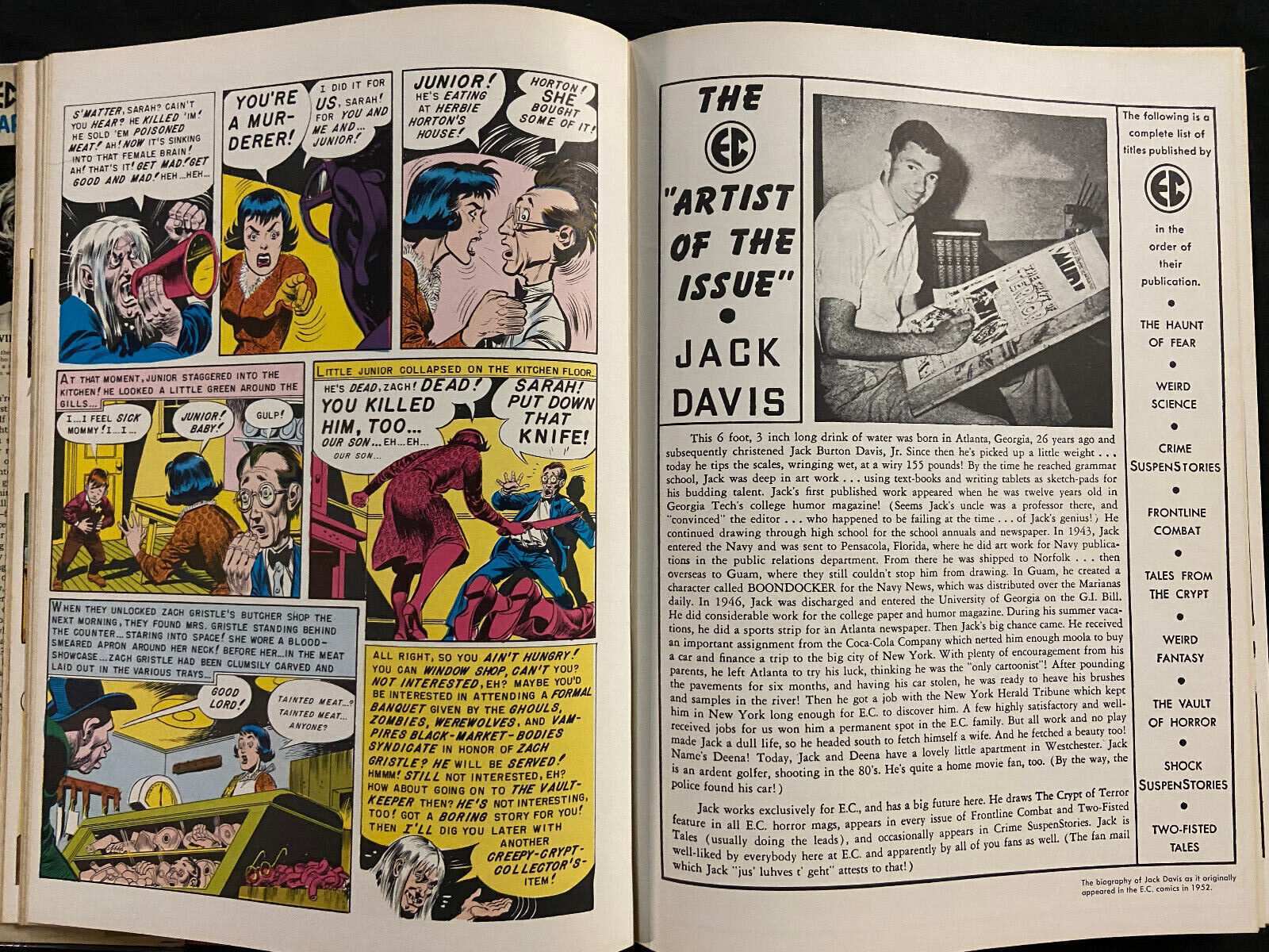 EC Horror Comics of the 1950'S Hardcover in Color FN/VF | International ...