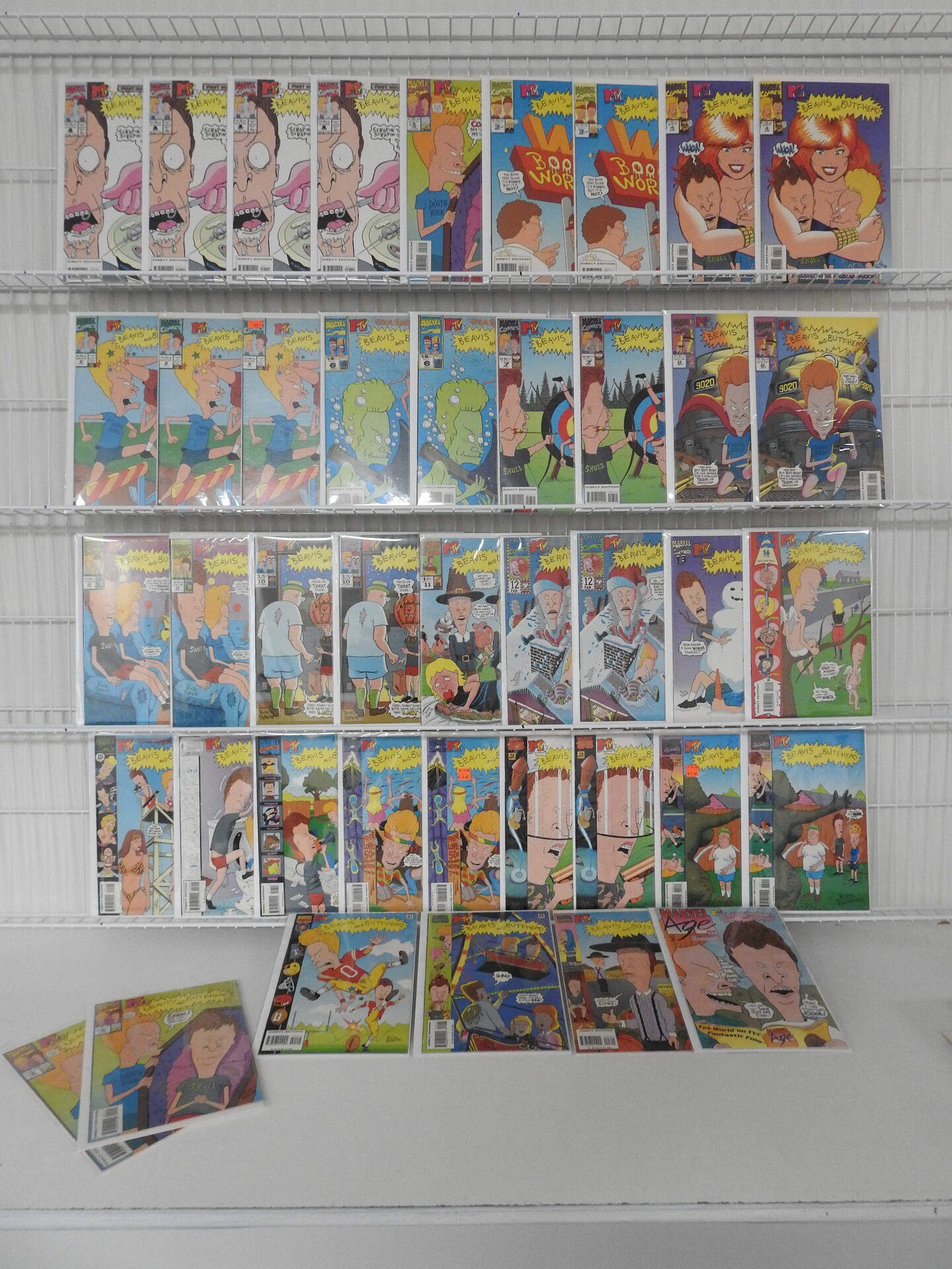 Beavis and Butthead Superlot Inc. #1-23 W/Multiples Marvel Age #134 Avg ...
