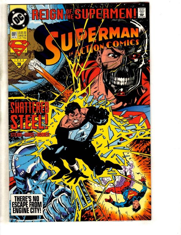 8 Action Comics Feat. Superman DC Comics # 691 692 693 694 695 696 697 ...