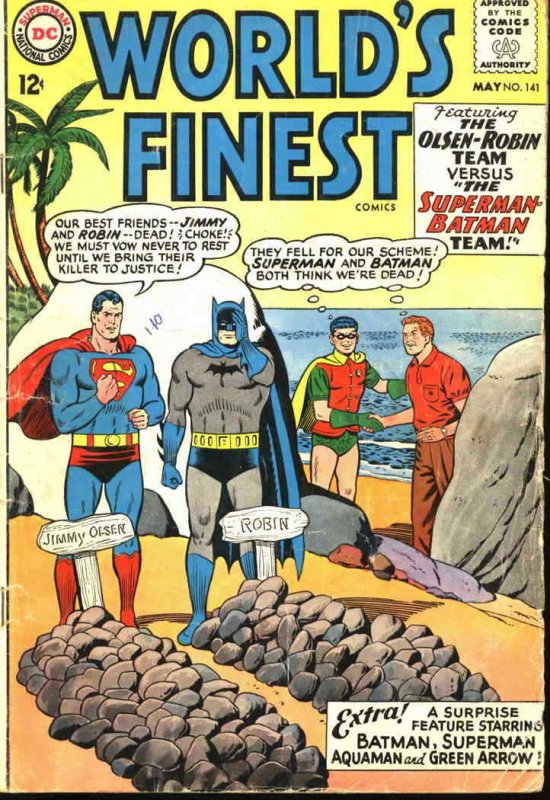 World's Finest Comics #141 FAIR; DC | low grade - Batman Superman - we ...