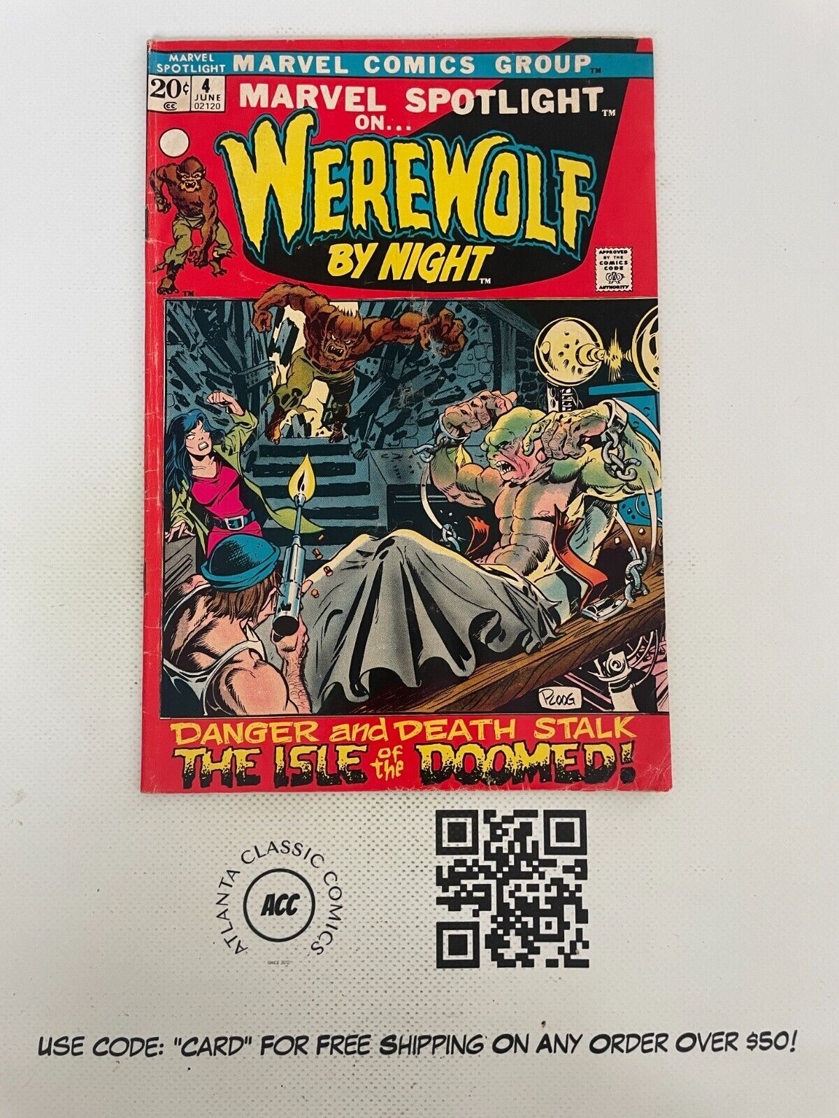 Marvel Spotlight # 4 FN Comic Book Werewolf By Night Ploog Cover Art 8 ...