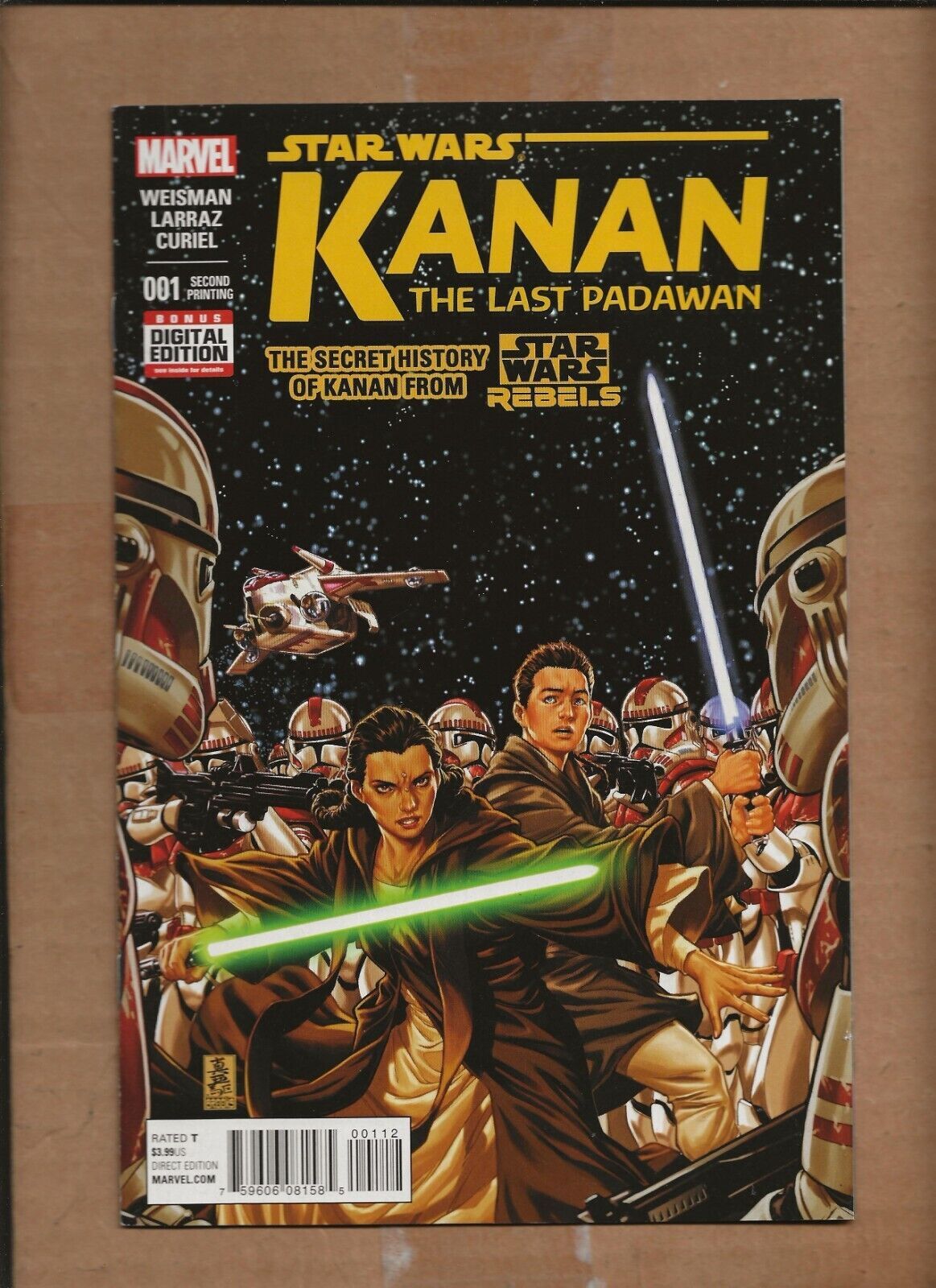 Star Wars Kanan Last Padawan #1 1st Cameo Appearance Rebels 2nd ...