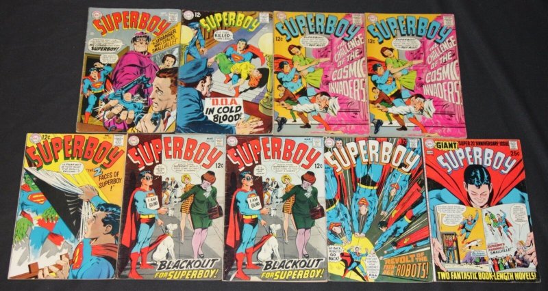 Vintage DC Silver/Bronze Age Superboy 9pc Mid Grade Comic Lot #150-156 ...