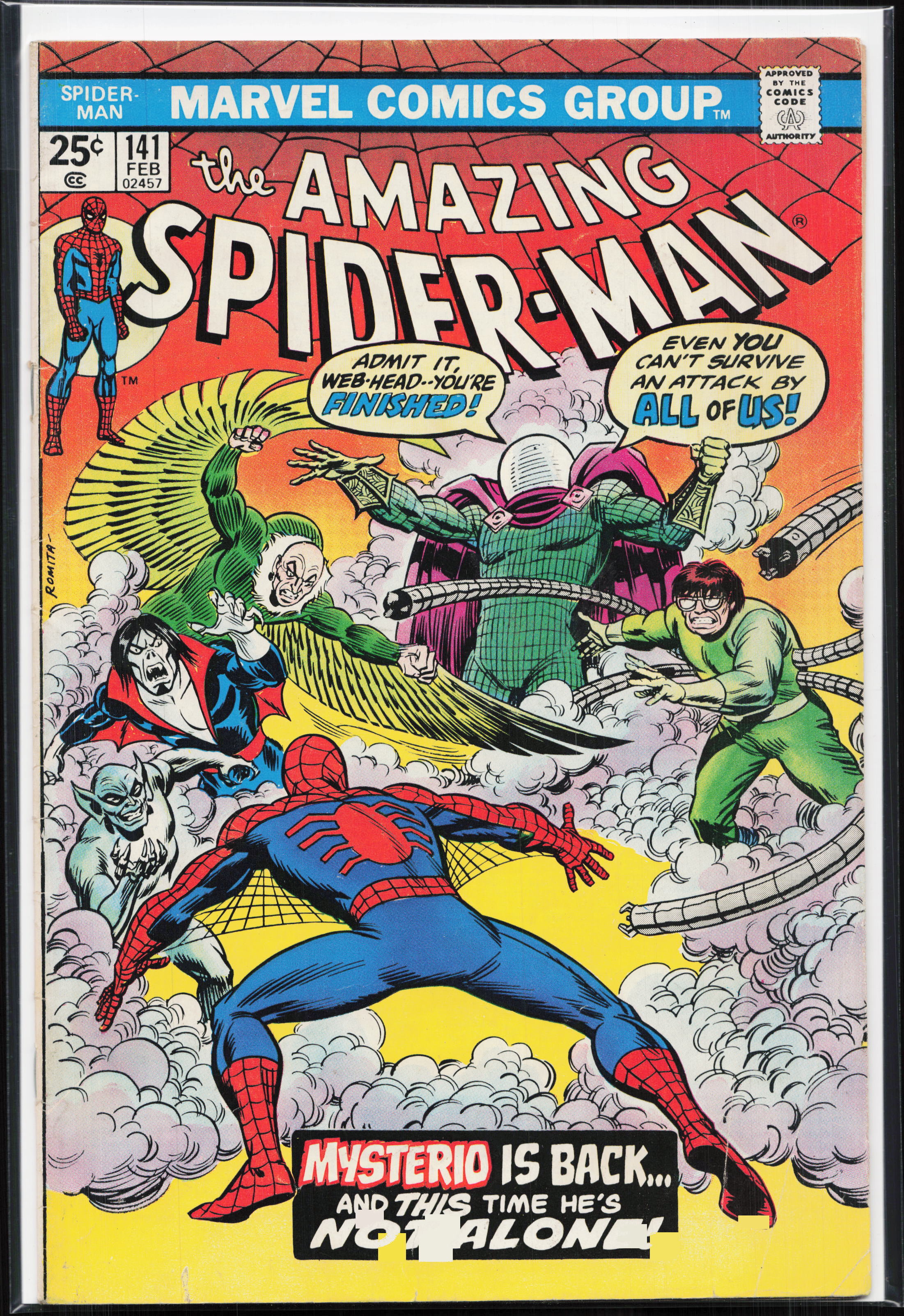 The Amazing Spider-Man #141 (1975) Spider-Man [Key Issue] | Comic Books ...