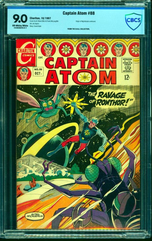Captain Atom #88 CBCS VF/NM 9.0 Off White to White | Comic Books ...