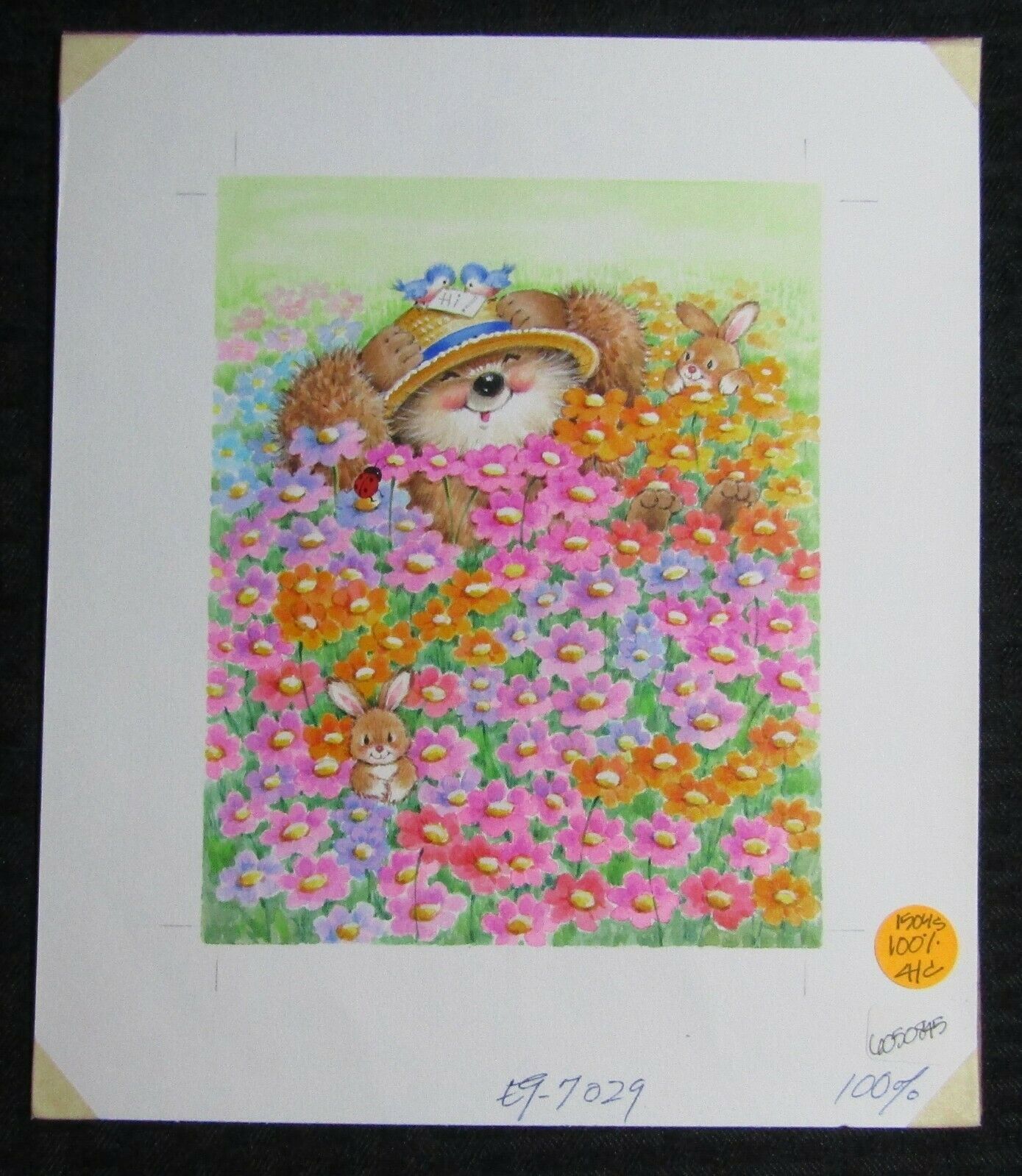 THINKING OF YOU Cute Koala Bear & Rabbits 8.5x10" Greeting Card Art ...