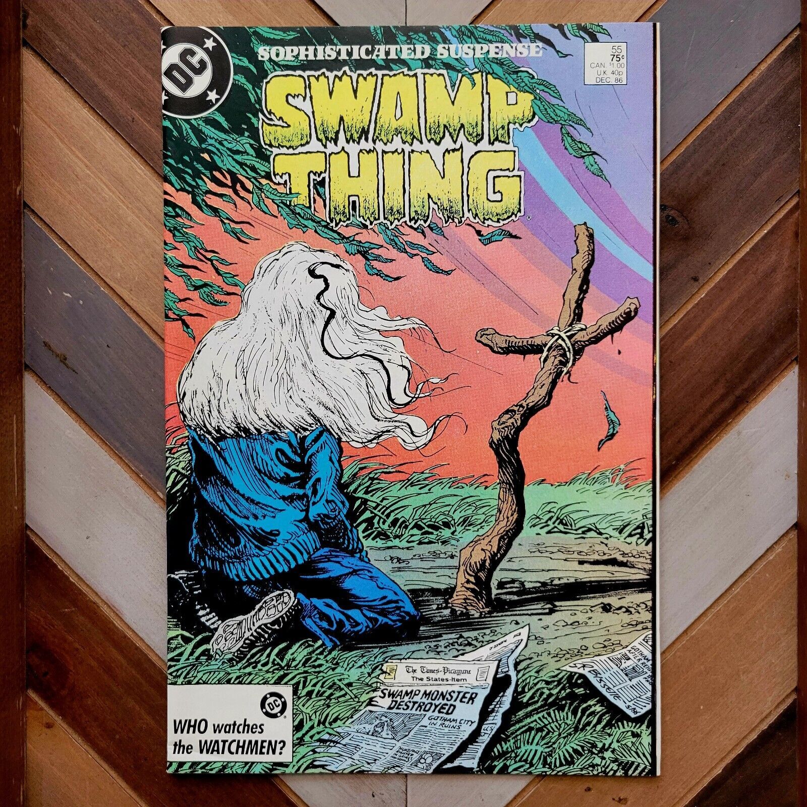 SWAMP THING #55 VF (DC 1986) Death Of Swamp Thing! ALAN MOORE Classic ...