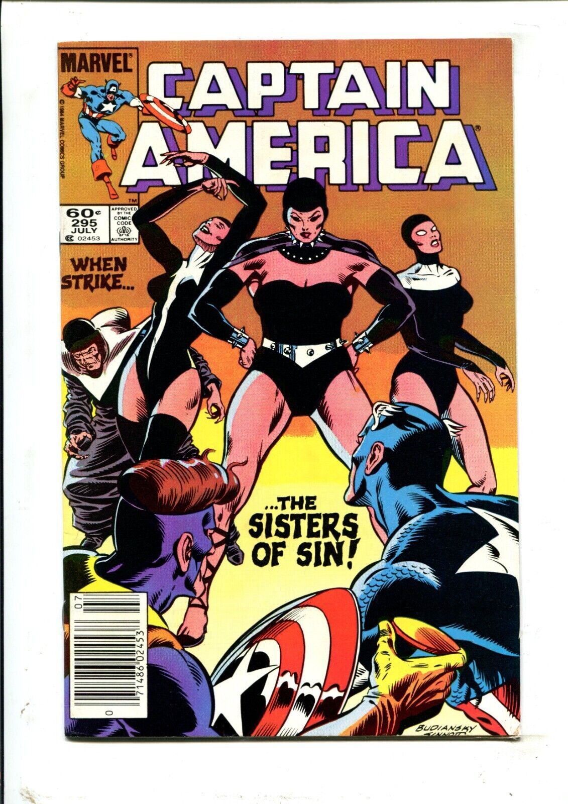 Captain America #295 - 1st. Cover App. of The Sisters of Sin. (7.0 ...
