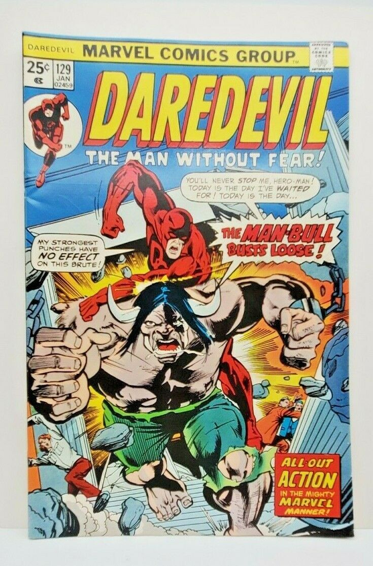 Daredevil #129 (1976) Vol.#1 MAN-BULL In A China Town! | Comic Books ...