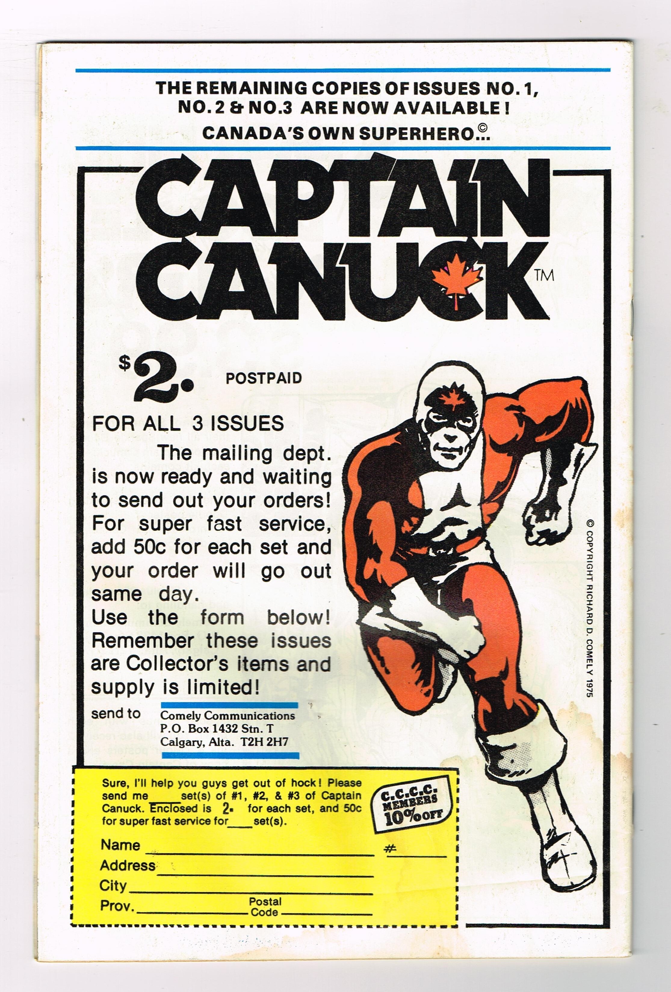 Captain Canuck # 4 - Comely Comix - 1979 | Comic Books - Bronze Age ...