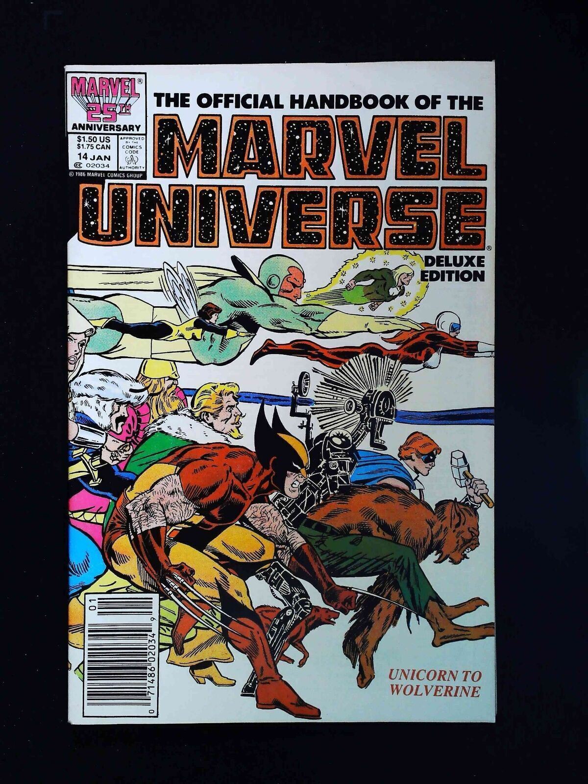 Official Handbook Of The Marvel Universe Deluxe #14 Marvel 1987 Vf ...