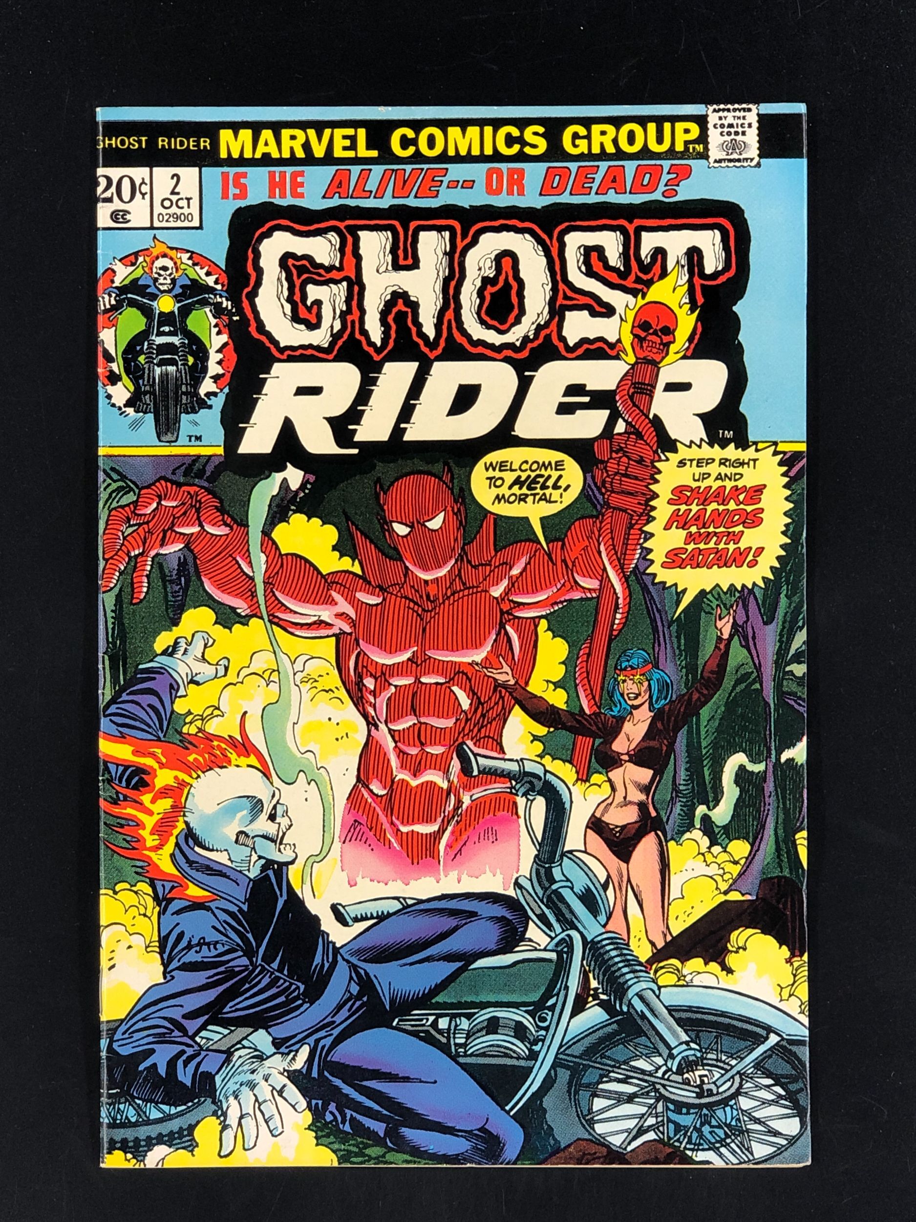 Ghost Rider #2 (1973) VG/FN 1st Full Appearance of Daimon Hellstrom ...