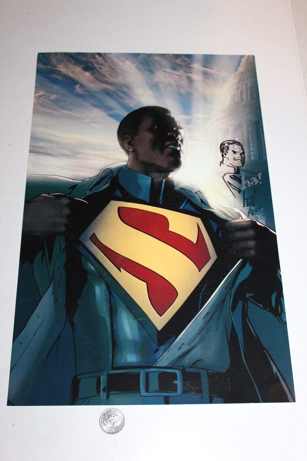 RARE Signed & Sketch Action Comics 9 Gene Ha Black Superman 1st app ...