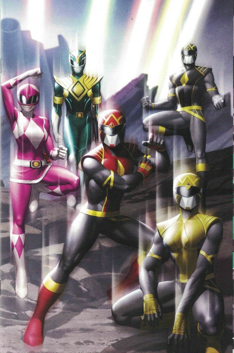 Power Rangers (2020) #1 NM Yoon One-Per-Store Wraparound Variant Cover ...