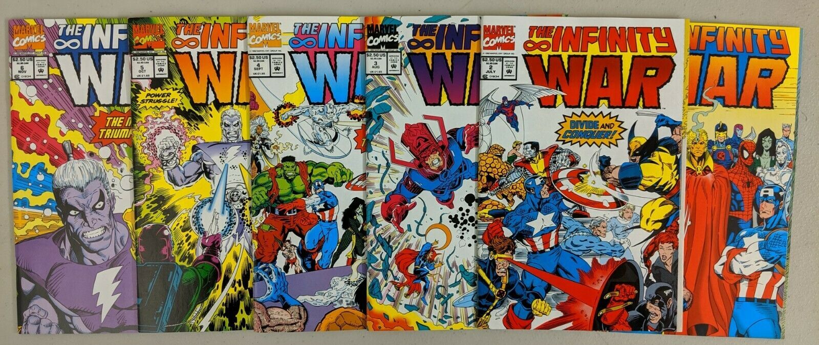 The Infinity War #1-6 Full Set (Marvel, 1992) Jim Starlin 1 2 3 4 5 6 ...