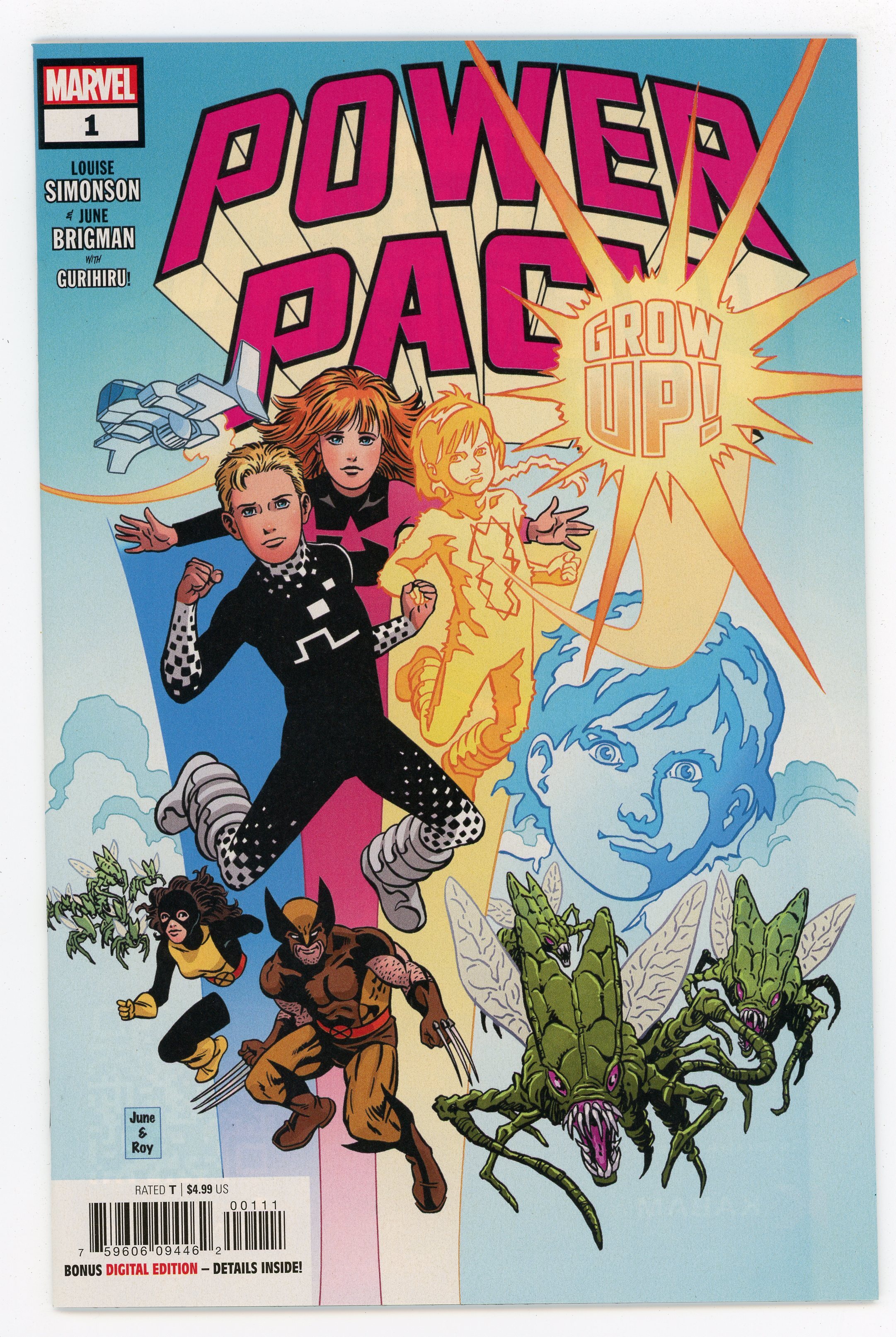 Power Pack: Grow Up! #1 Louise Simonson Kitty Pryde Wolverine NM ...