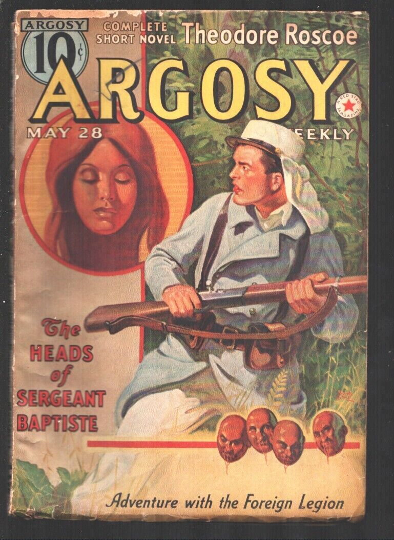 Argosy 5/28/1938-Foreign Legion-shrunken head cover art by Rudolph ...