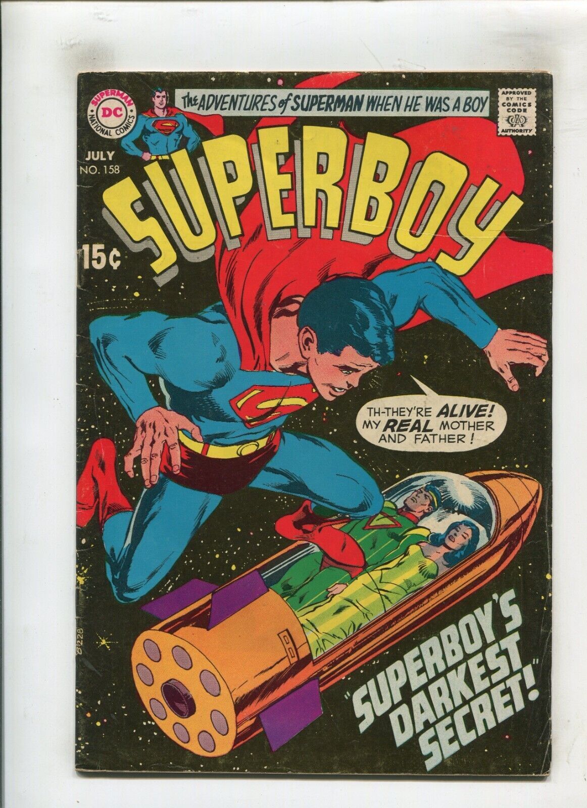 Superboy #158 (6.0/6.5) Neal Adams!! 1969 | Comic Books - Silver Age, DC Comics, Superboy / HipComic