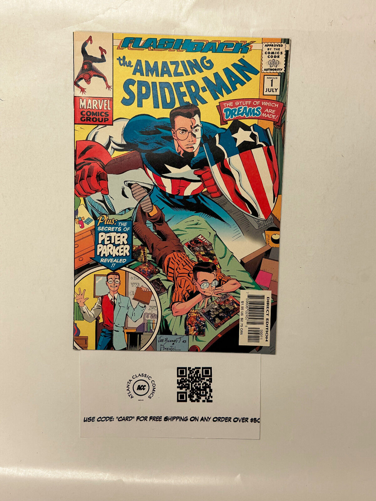 Flashback Spiderman #1 NM Marvel Comic Book Captain America Avengers 6 ...