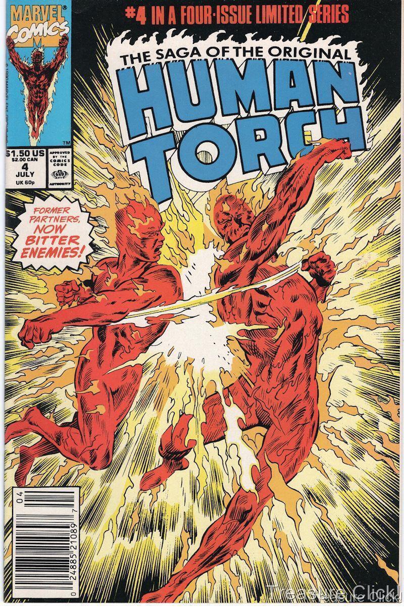 Marvel Comics # 4 July The Saga of The Original Human Torch ...