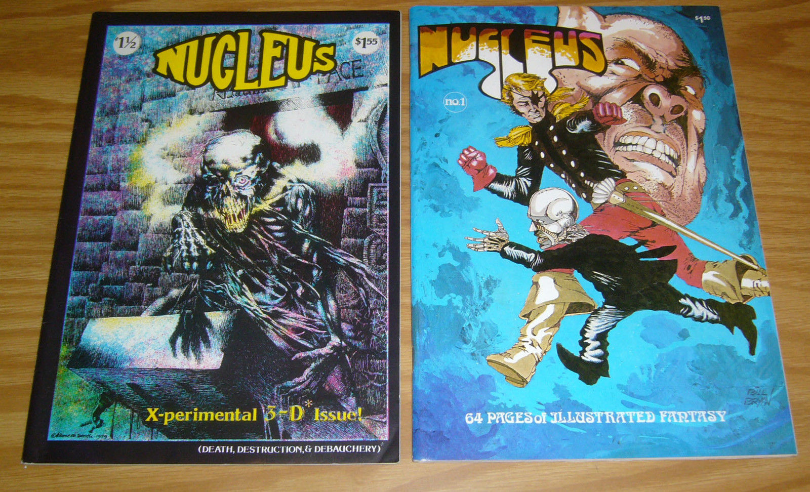 Nucleus #1 & 1½ VF/NM underground comix - dave sim - cerebus - messner ...