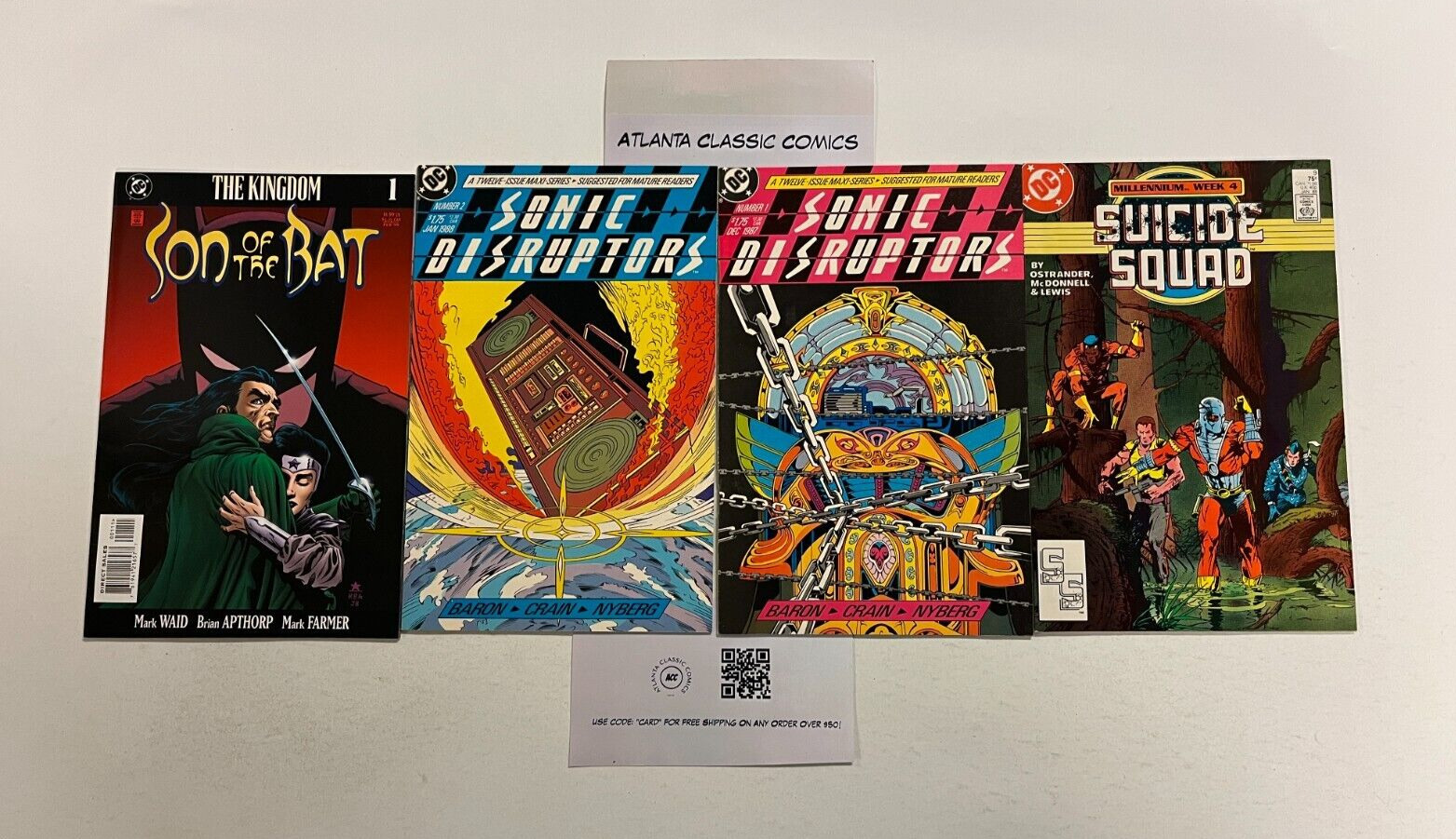 4 DC Comics Son of the Bat #1 Suicide Squad #9 Sonic Disruptors #1 2 ...