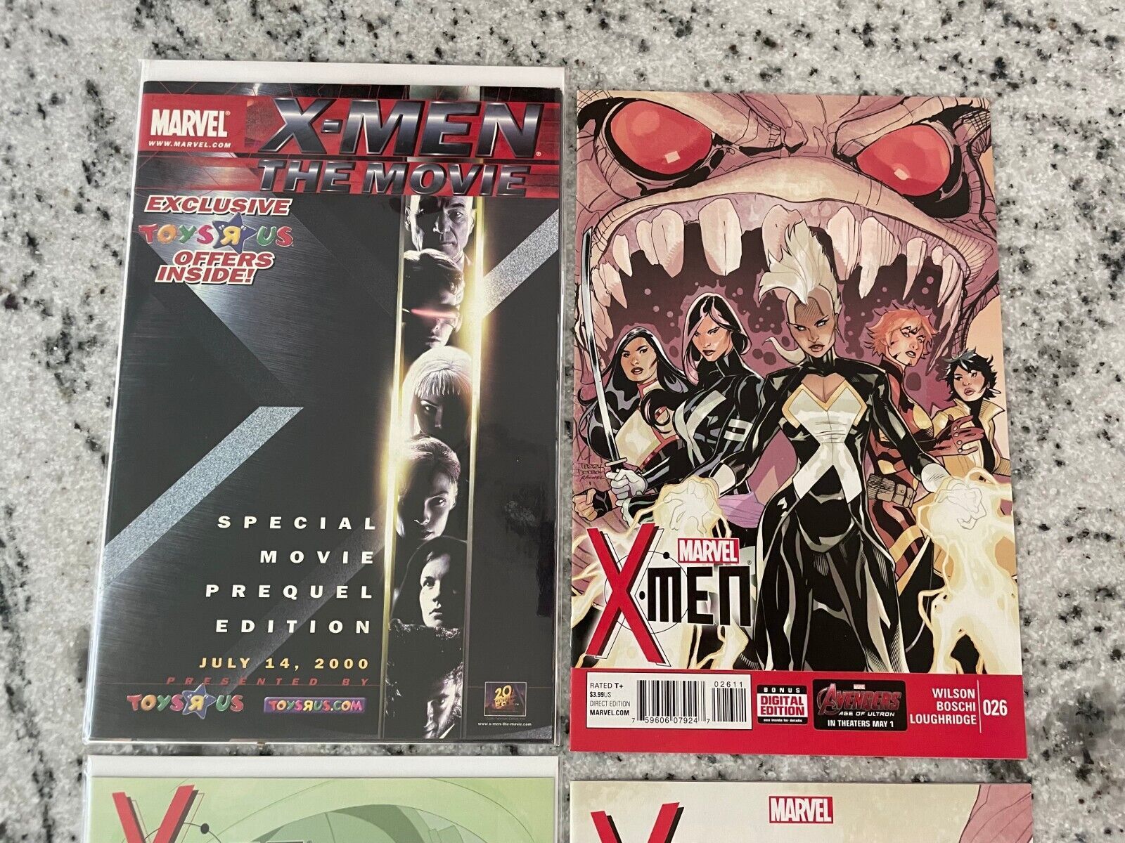 4 Marvel Comics X-Men # 4 11 26 + X-Men The Movie Toys R Us Prequel # 1 ...