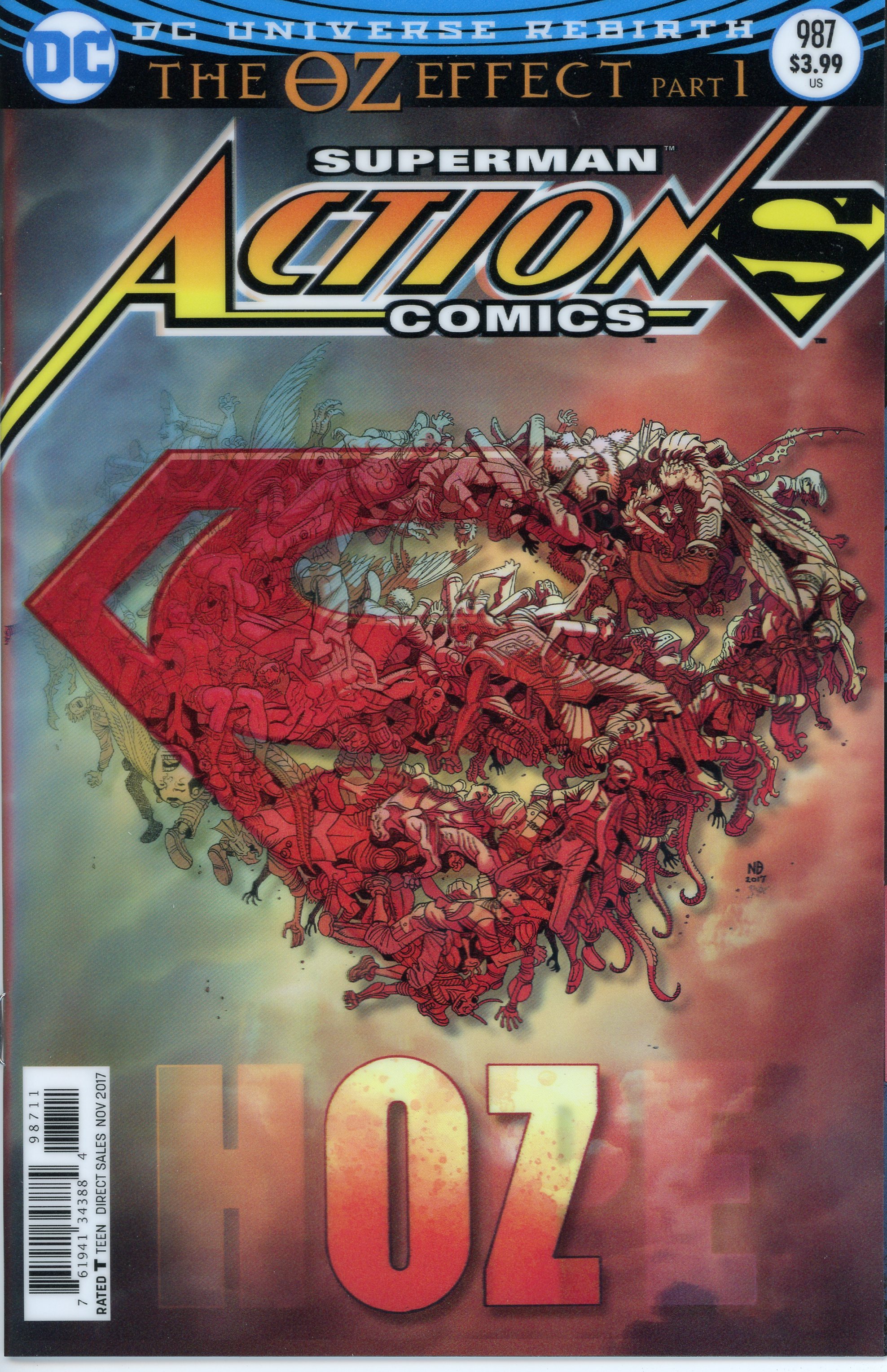 Action Comics 987 Lenticular Variant The Oz Effect 9.0 (our highest ...