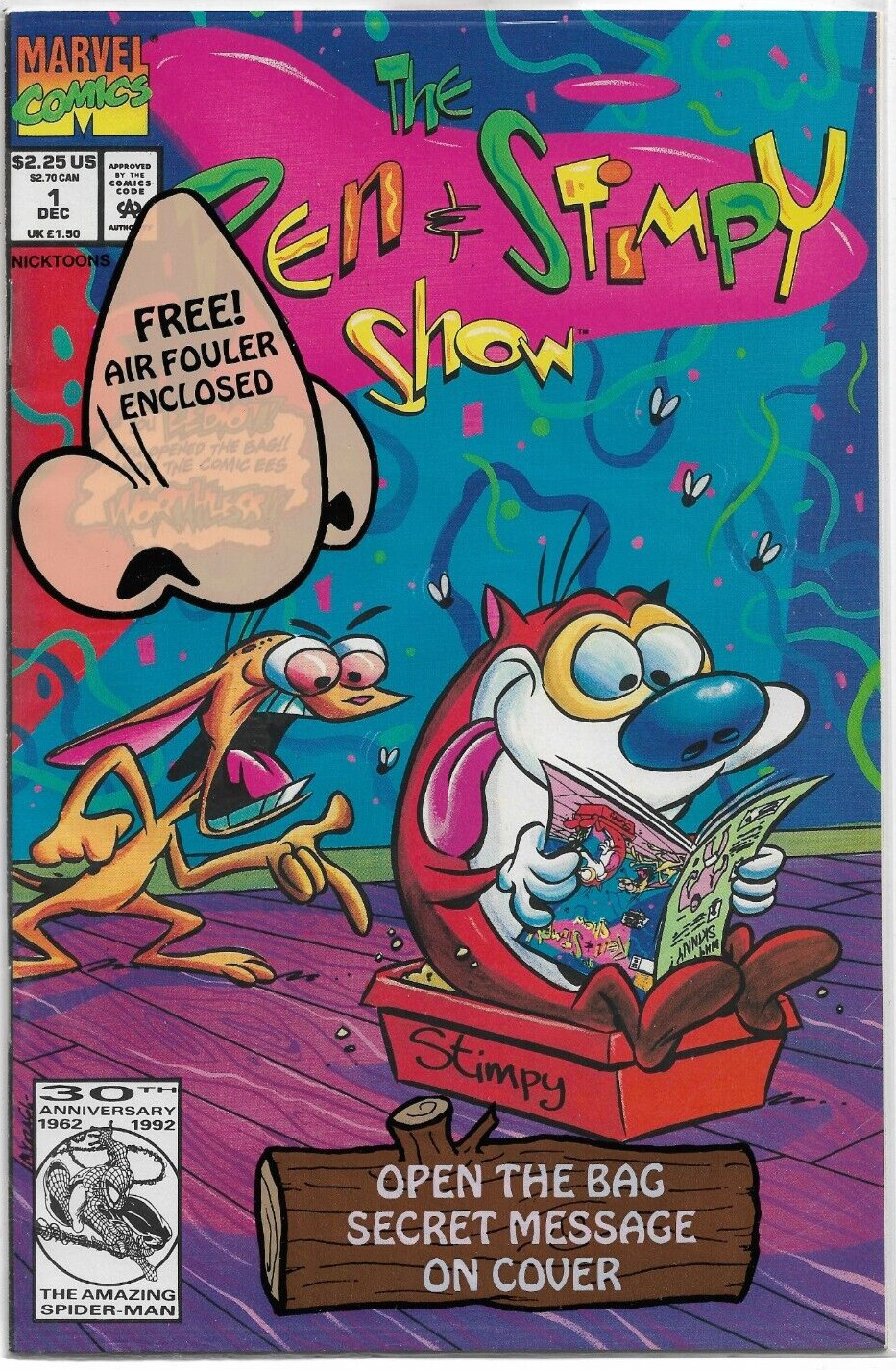 REN & Stimpy Show#1 NM 1993 Sealed Polybagged Marvel Comics | Comic Books - Modern Age, Marvel ...