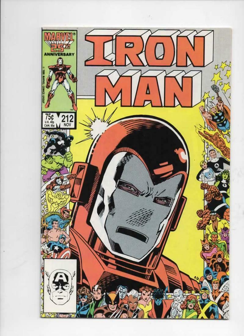 IRON MAN #212, VF Tony Stark, Legacy, 1968 1986, more IM in store ...