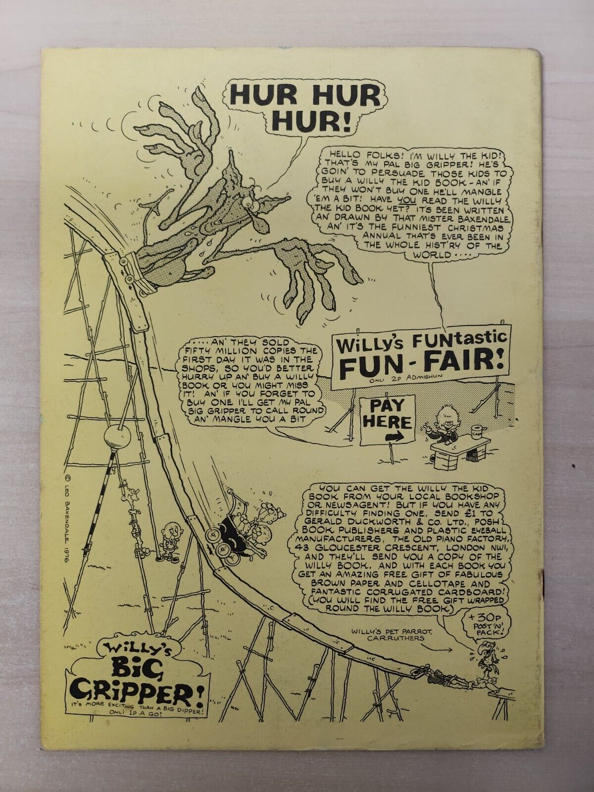 ALLY SLOPER Magazine #3 DEC 1976 (5.5) Frank Hampson's 1st Strip ...