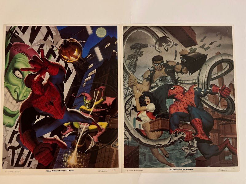 SQP 11x14 Marvel Superhero Portfolios X-men Hulk Spider-Man (12 Prints ...