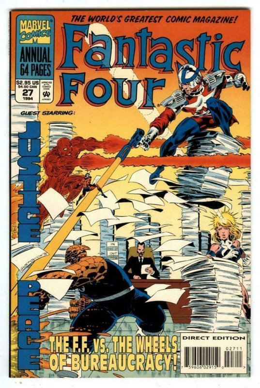 Fantastic Four Annual #27 1994 1st Time Variance Authority.Loki MCI ...