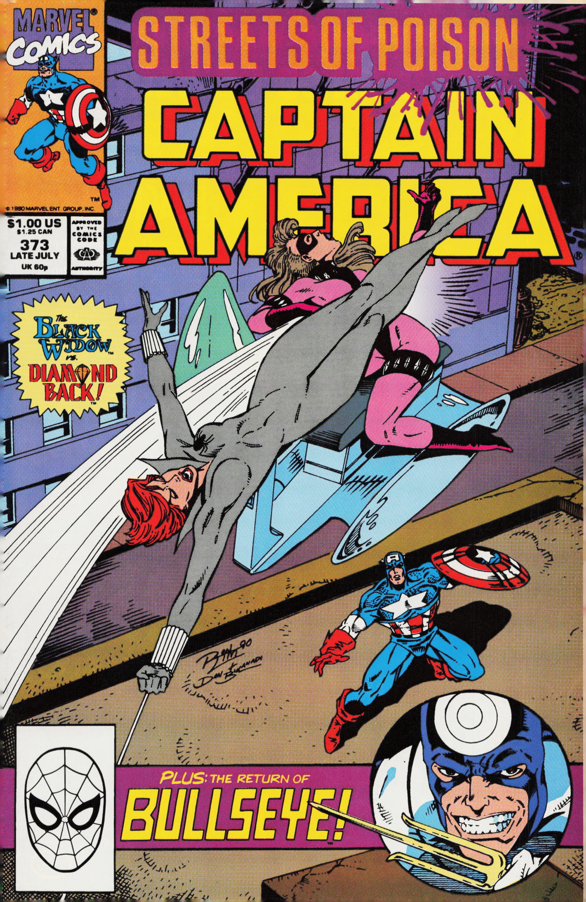 Captain America #373 (1990) Captain America [Key Issue] | Comic Books ...