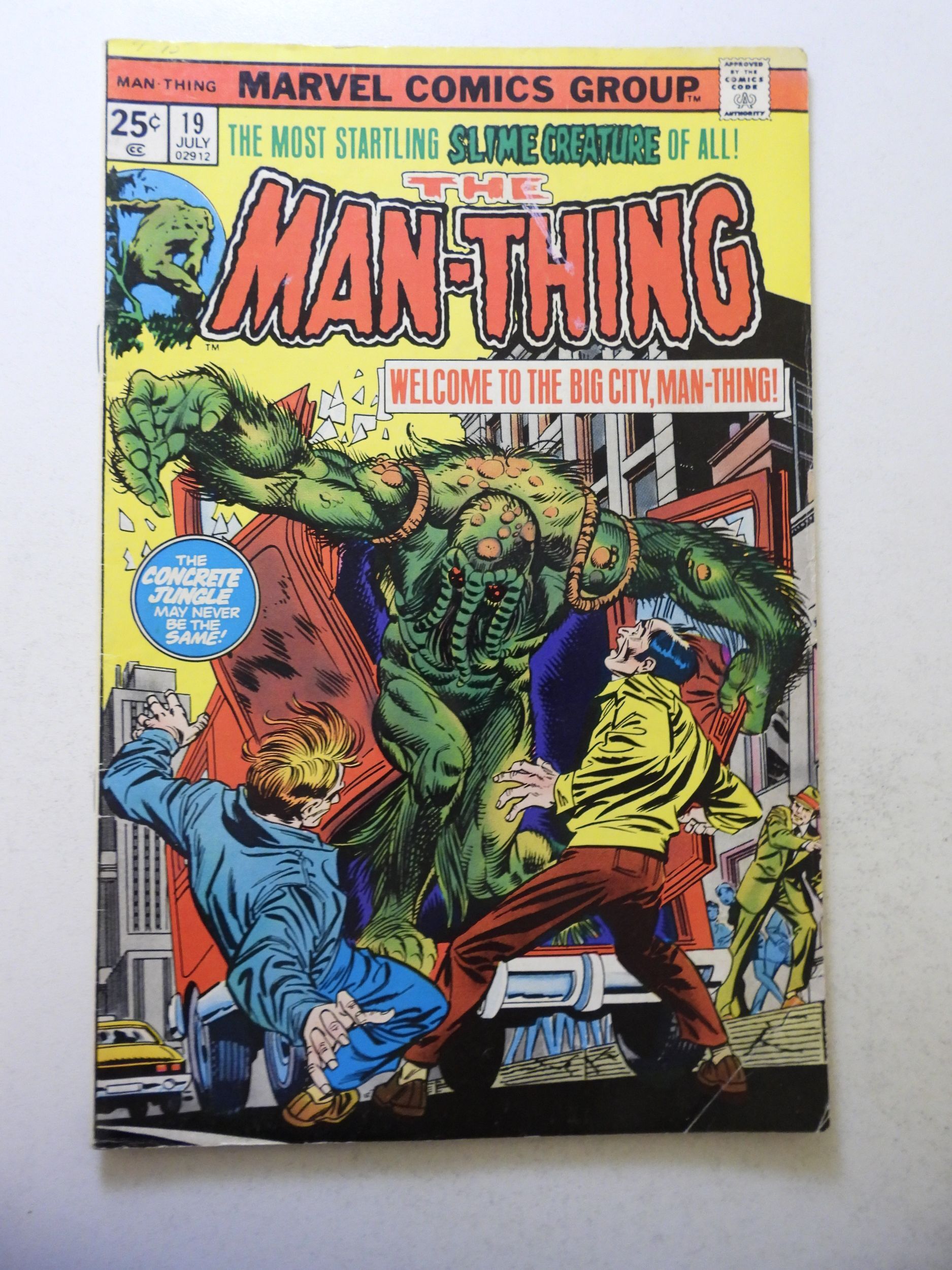 Man-Thing #19 (1975) VG Condition stains fc | Comic Books - Bronze Age ...