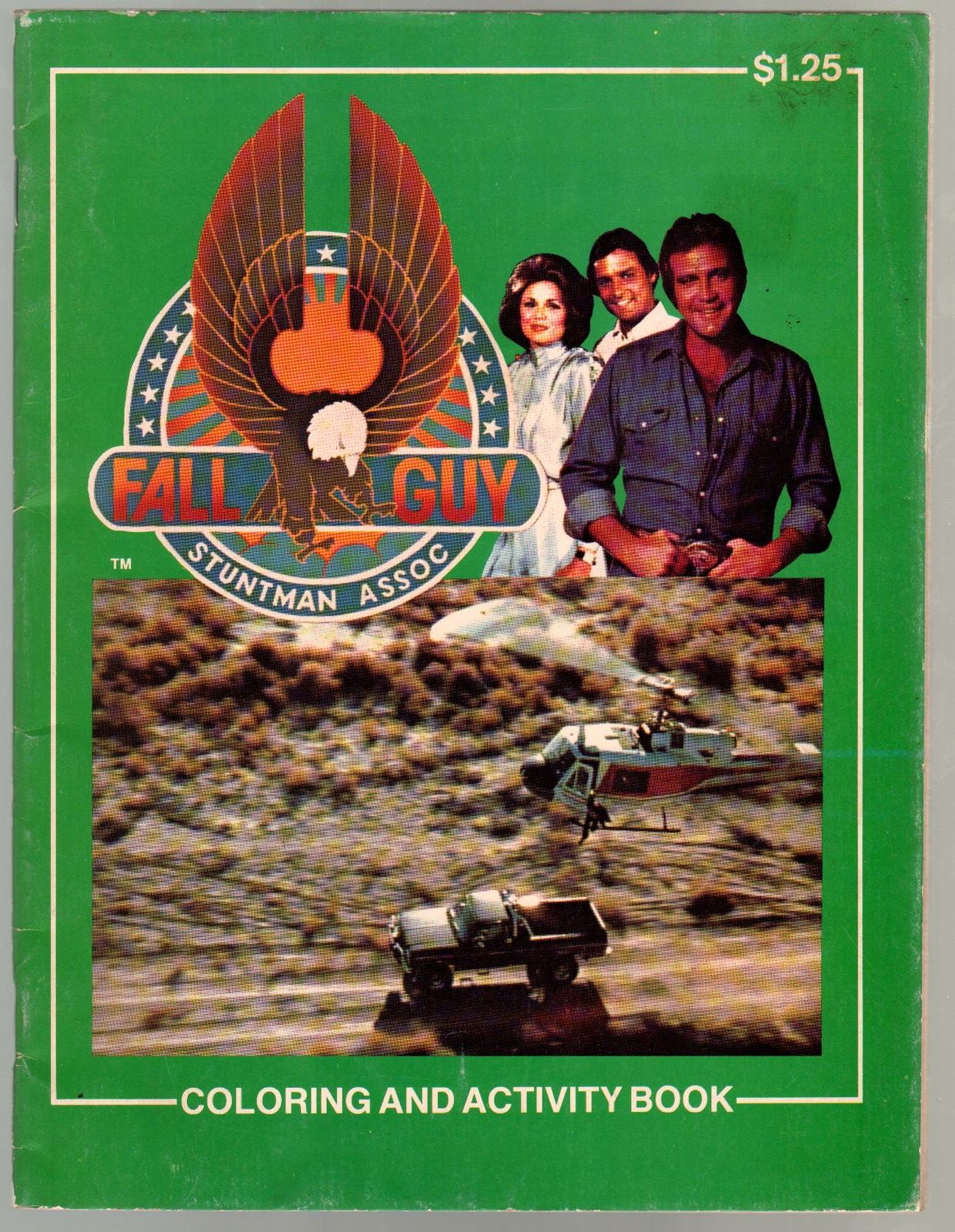 Fall Guy Coloring & Activity Book 1982-Lee Majors-Heather Thomas-TV-FN ...