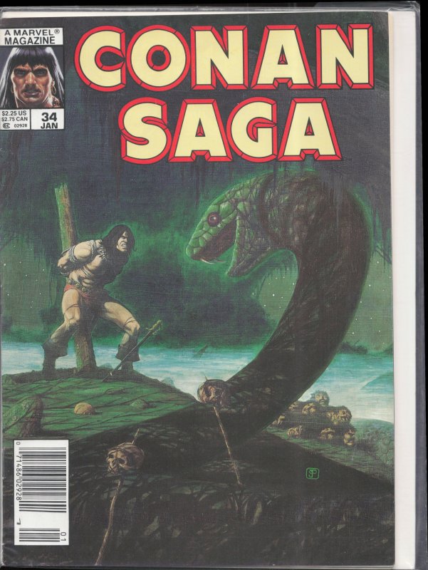 Conan Saga #34 (1990) Conan | Comic Books - Copper Age, Marvel, Conan ...