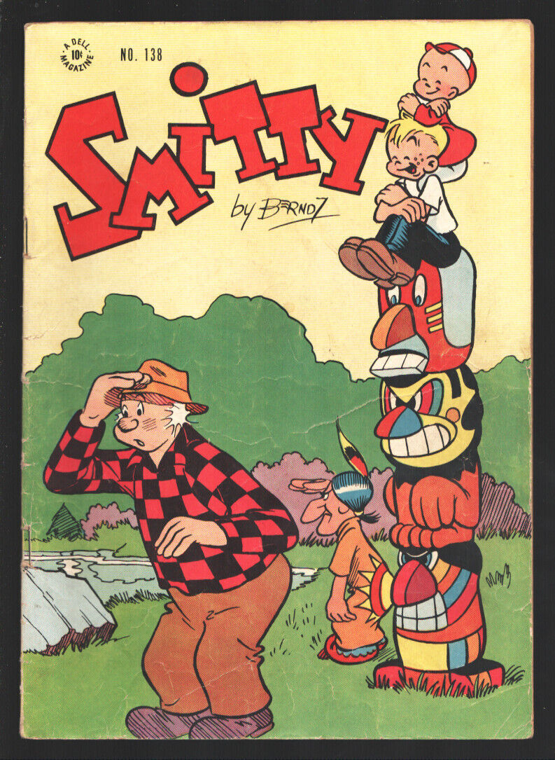 Smitty-Four Color Comics #138-Dell-Walter Berndt cover art-Funny gag ...