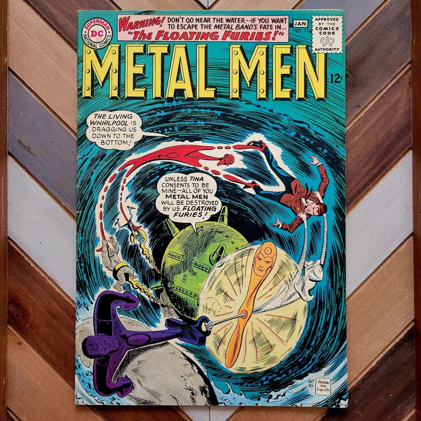 Metal MEN #11 VG (DC 1965) Nice Silver Age "The Floating Furies" Ft DOC ...