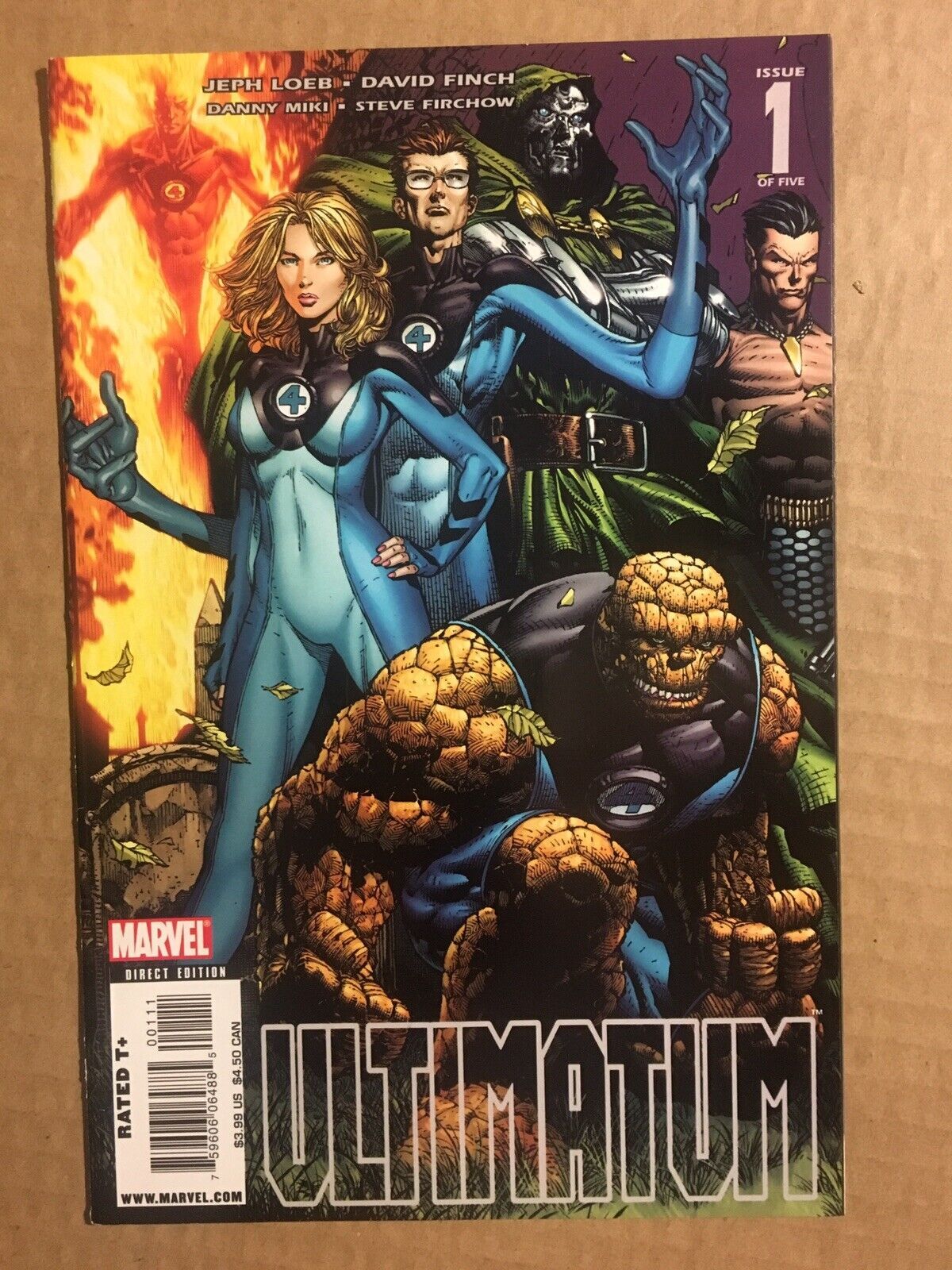 ULTIMATUM (2008) #1-5 9.6 NM+ VARIANTS Jeph Loeb, David Finch, Marvel ...