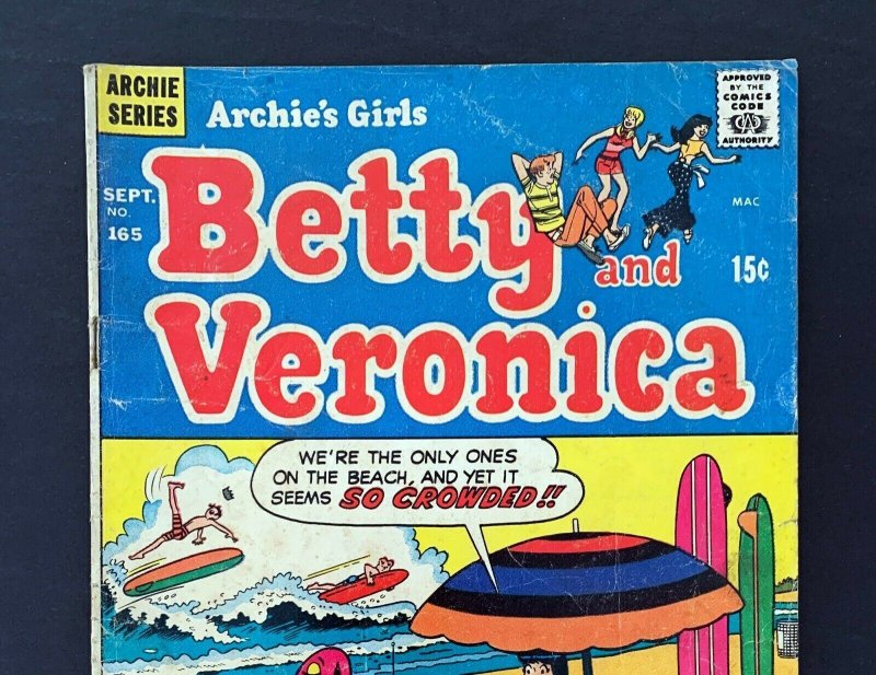 Archie'S Girls Betty And Veronica #165 Archie Comics 1969 Fn Swimsuit ...
