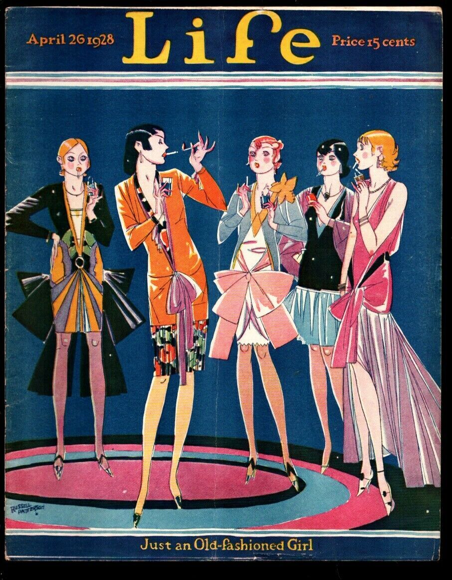 Life 4/26/1928-Russell Patterson deco girls-Vintage comic & cartoon art ...