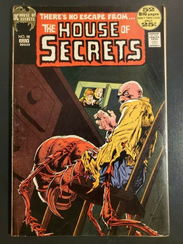 House of Secrets #98 (1972) F 6.0 Bronze age horror Mike Kaluta art ...