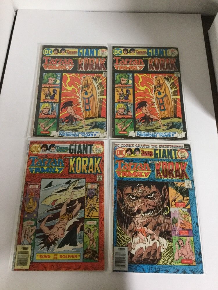 Tarzan Family Presents Korak 60 63 64 65 Plus Extras | Comic Books ...