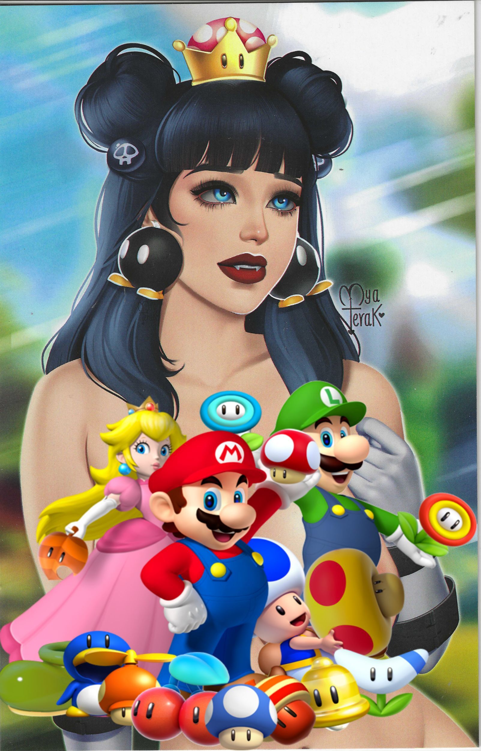 Totally Rad MYA TERAK Topless Virgin Variant Bombsette Mario NM | Comic Books - Modern Age ...