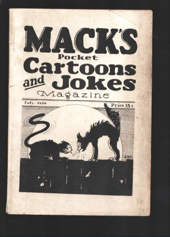 Mack's Pocket Cartoons and Jokes 7/1930-Comic art-cartoons-gags-jokes ...
